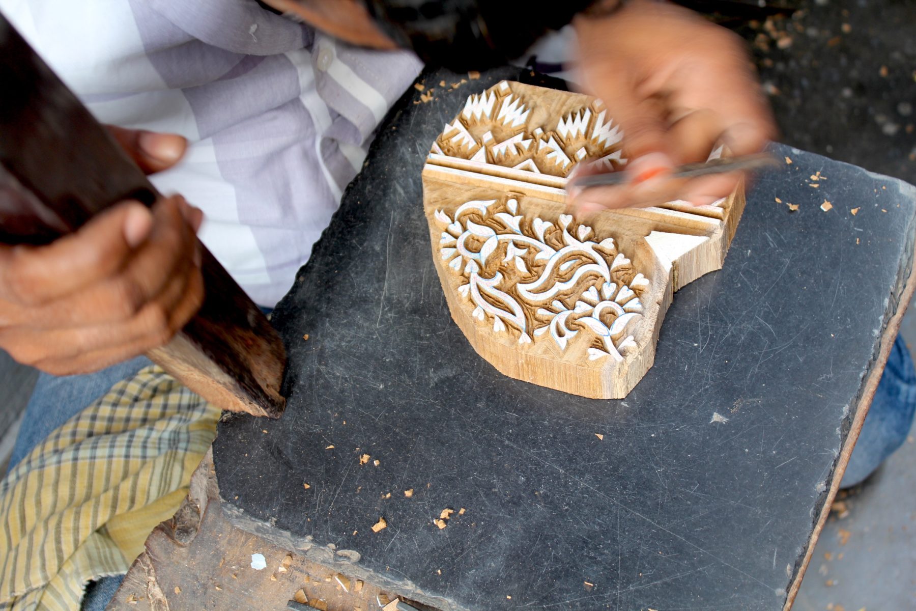 Block Carving at Pedana - Aditi Jain