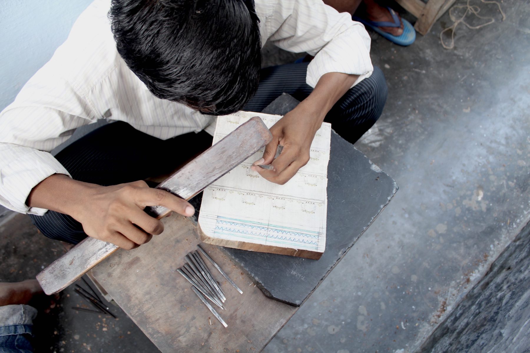 Block Carving at Pedana - Aditi Jain