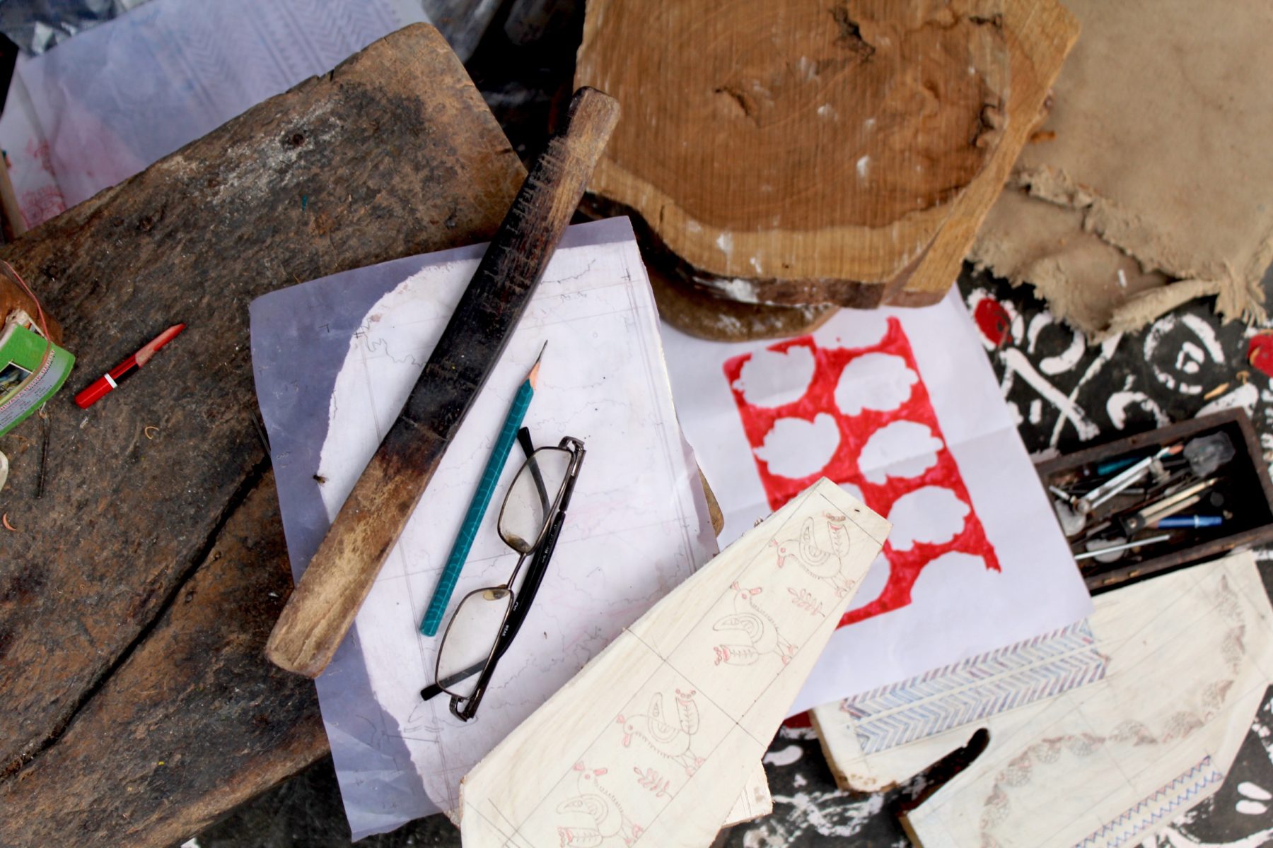 Block Carving at Pedana - Aditi Jain